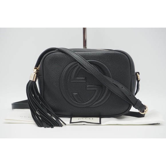 Gucci | Bags | Gucci Soho Small Disco Leather Shoulder Bag Black | Poshmark